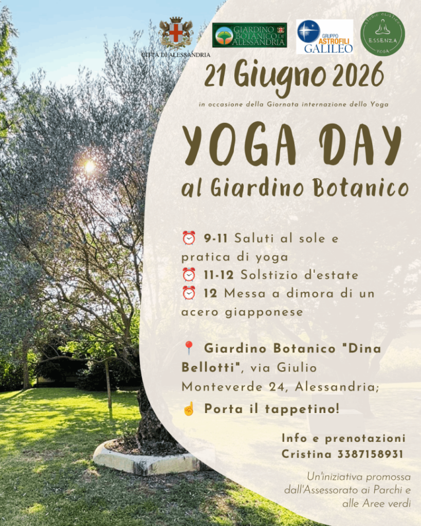 Giornata internazionale dello Yoga ad Alessandria: il 21 giugno l ...
